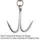 Double Meat Hooks, Galvanized Swivel Meat Hook, 2Pcs - Silver Tone ...