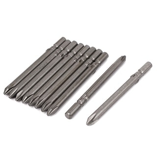 Magnetic PH2 6mm Phillips Cross Head Screwdriver Bit Tool 80mm Length 10pcs - Bed Bath & Beyond ...