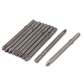 Magnetic PH2 6mm Phillips Cross Head Screwdriver Bit Tool 80mm Length ...