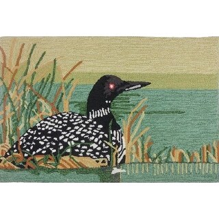 22" x 34" Black and Brown Loon by the Lake Area Rug - Bed Bath & Beyond ...