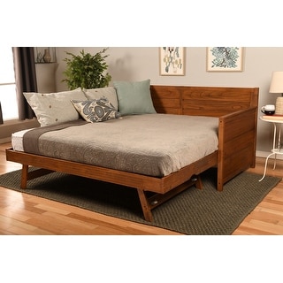 Somette Marisa Daybed with Pop Up Trundle in Weathered Brown with ...