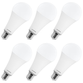 LUXRITE A23 LED Light Bulb, 33W, E26 Base, 4000LM, Dimmable, 3000K Soft ...