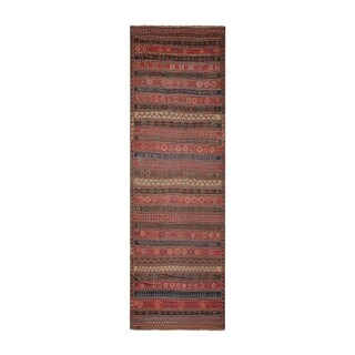 Hand Knotted Kilim Rust Flat Weave Wool Traditional Oriental Area Rug ...