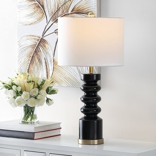 SAFAVIEH Lighting Kyrene 32" Table Lamp - 16" W x 16" D x 32" H - On ...
