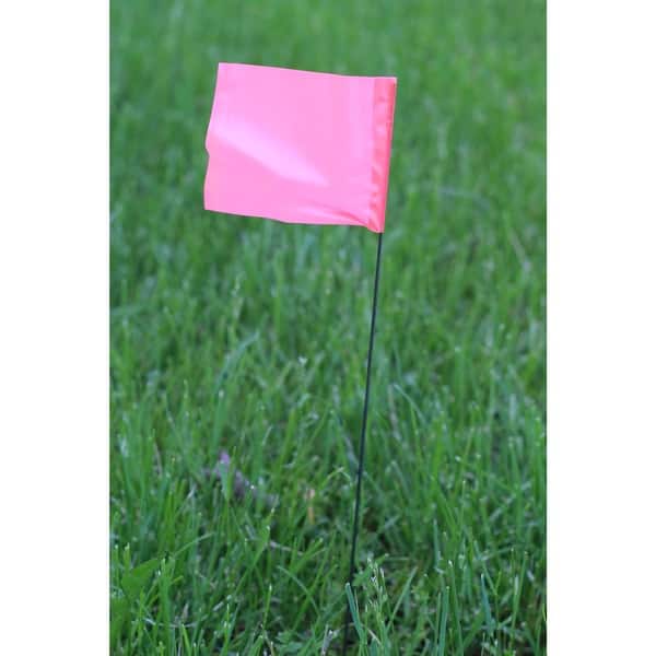 C.H. Hanson 21 in. Pink Marking Flags Polyvinyl 100 pk - 21" - Bed Bath ...