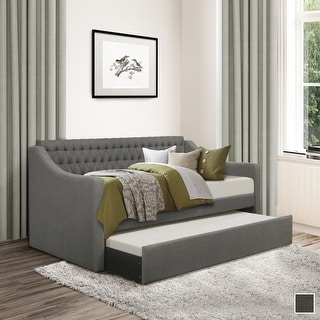 Dover Upholstered Daybed with Trundle - Bed Bath & Beyond - 31295344