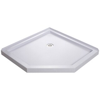 DreamLine SlimLine 42" x 42" Neo-Angle Shower Base with Corner Drain ...