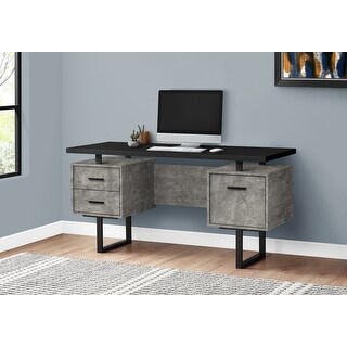 Reversible Configuration 60" Computer Desk with Closed Storage - Bed ...
