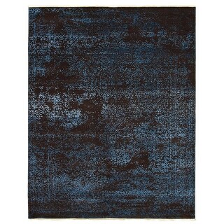 ECARPETGALLERY Hand-knotted Legacy Dark Brown Silk, Wool Rug - 8'1 x 10 ...