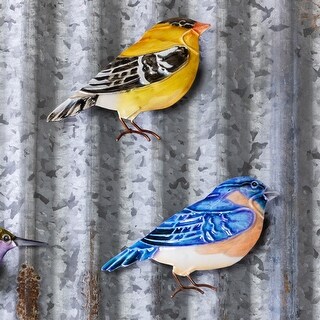 Transpac Tin Bird Magnets Set of 2 Home Decorations Spring - Bed Bath ...