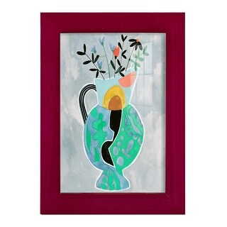 Collage Vase II -Framed Print w/glass-Cherry Red - Bed Bath & Beyond ...