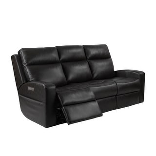 Triple Power Recliner Sofa 3 Seater Genuine Leather Reclining Sofa ...