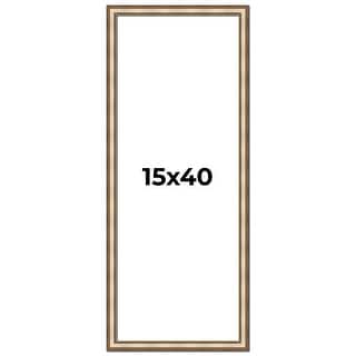 15x40 Frame Gold Solid Wood Shadow Box Width 1.5 Inches | Interior ...