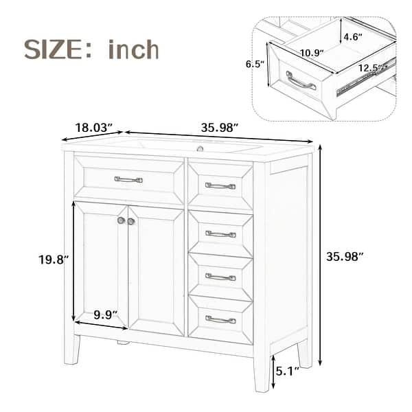 standard single vanity dimensions