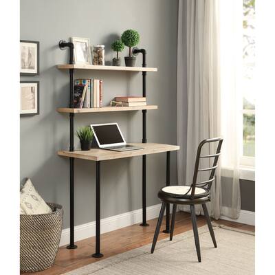 Carbon Loft Kenzari Wall Bookcase and Desk - Overstock - 30750459