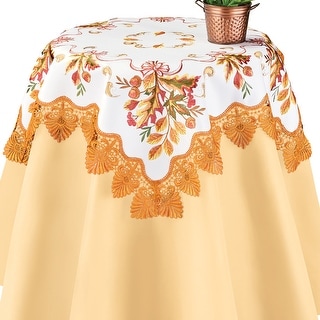 Autumn Bouquet Lace Border Table Linens - Bed Bath & Beyond - 36718375