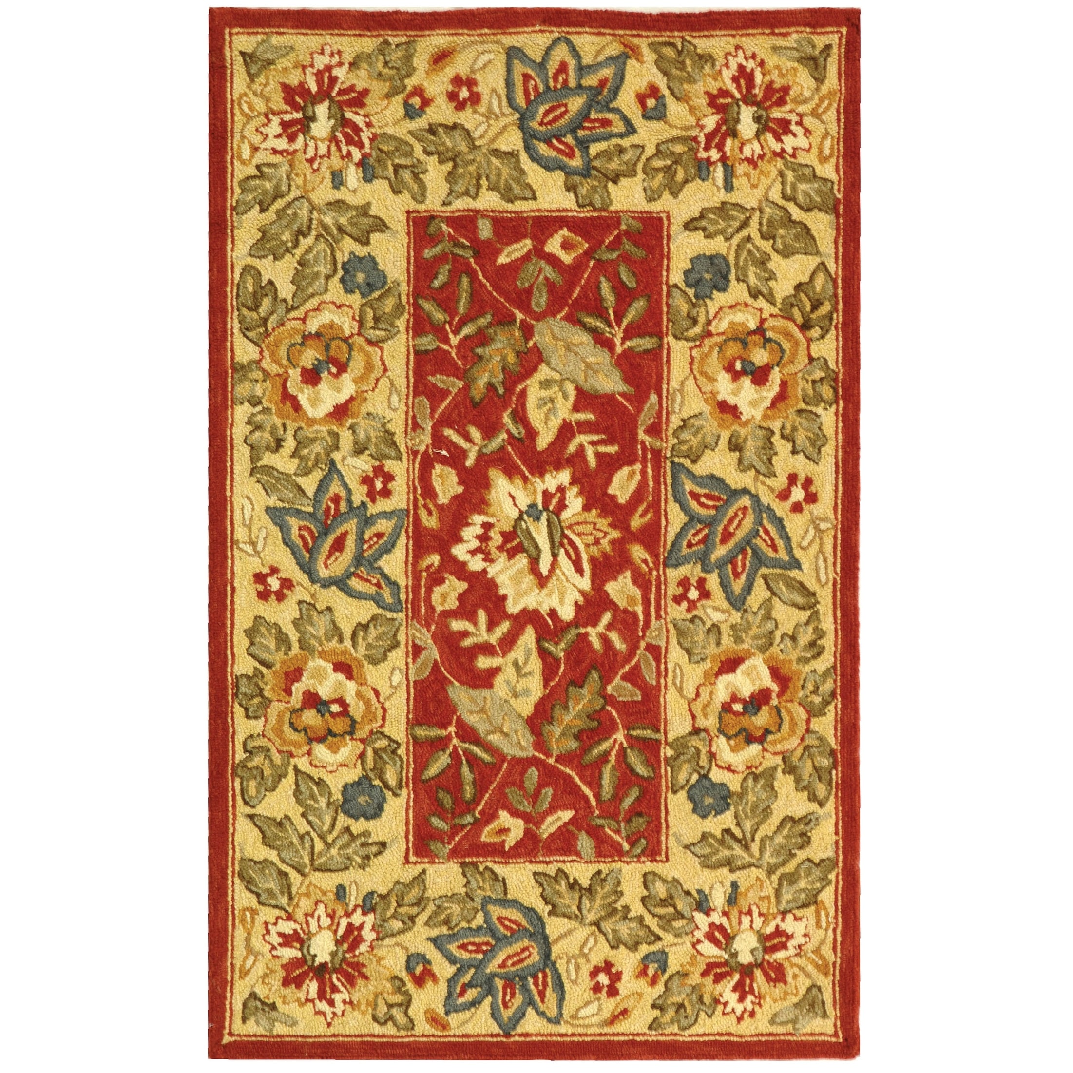 SAFAVIEH Handmade Chelsea Kaila French Country Wool Rug - Bed Bath ...