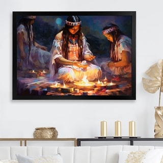 Designart "Native American Healing Ritual Memory" Native American Art ...