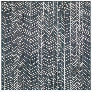 Liora Manne Carmel Chevron Indoor Outdoor Area Rug Navy - Bed Bath ...