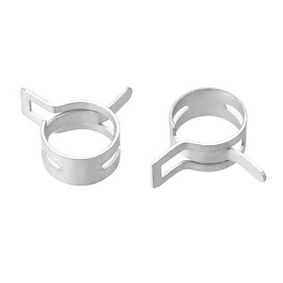 Steel Band Clamp 21mm Hose Tube Spring Clips Clamp Silver Manganese ...