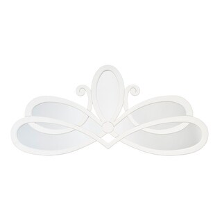 Alden Décor Scroll Mirror - White - Bed Bath & Beyond - 37315752
