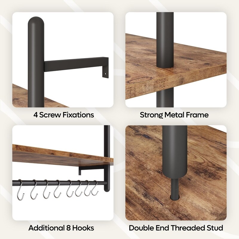 threaded pipe shelving