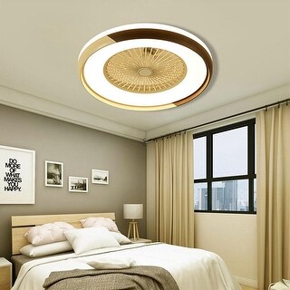 Crystal LED Chandelier Invisible Ceiling Light Lamp w/ Remote Control ...