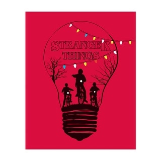Stranger Things Red art Illustrations Minimal Retro Art Print/Poster ...