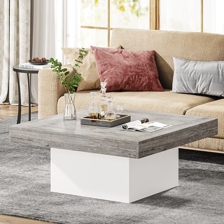 Farmhouse Lift Top Square Coffee Table with Storage - On Sale - Bed ...