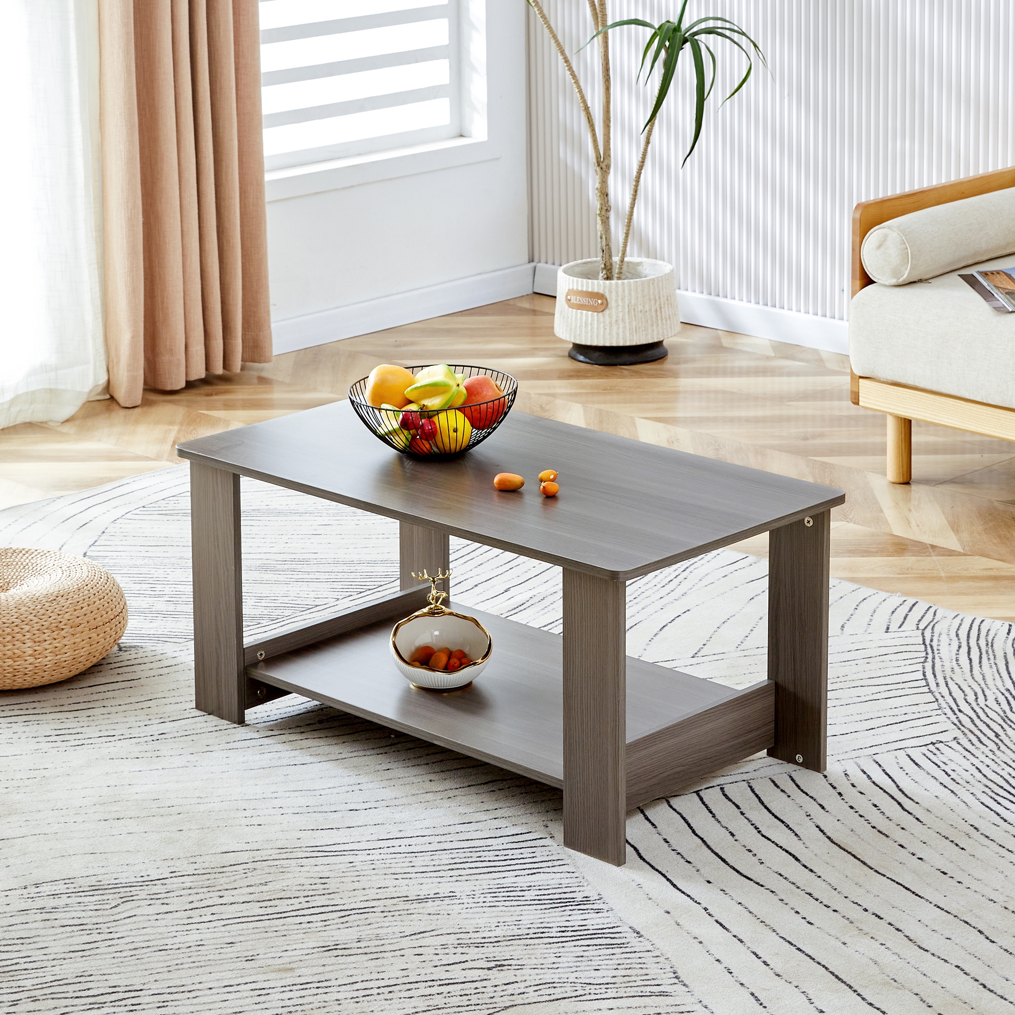 Grey wood effect coffee table store