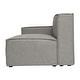 Contemporary Configurable Modular Left Side Sofa Chair with Armrest ...