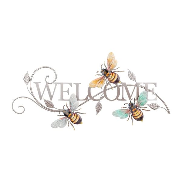 Luster Welcome Wall Decor - Bee - Bed Bath & Beyond - 32970757