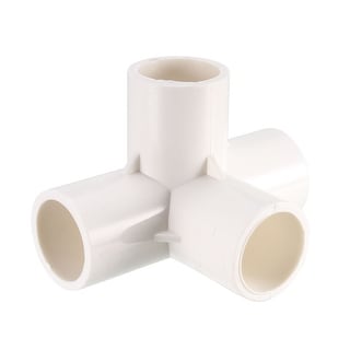4 Way Tee Fitting Elbow - Furniture - Elbow Fittings 6Pcs - White - Bed ...