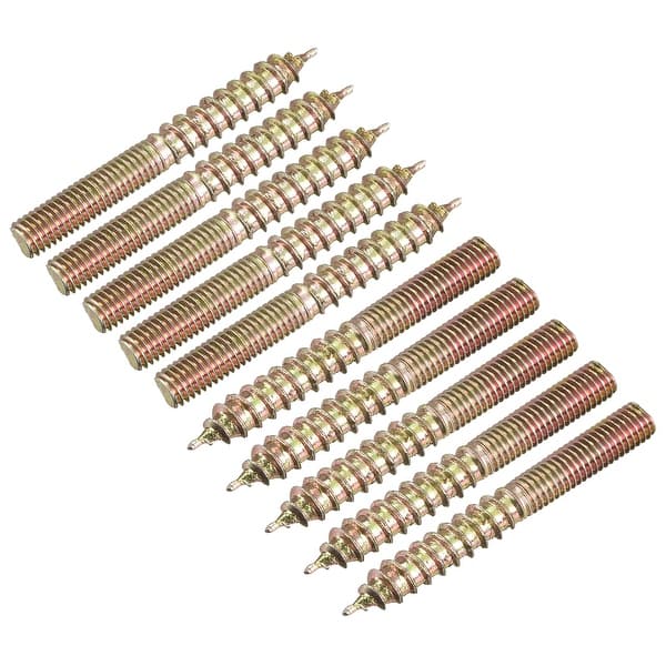 Hanger Bolt Double-Ended Thread Dowel Screw for Wood Furniture 48pcs ...