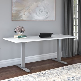 Cabot 72W Electric Height Adjustable Standing Desk by Bush Furniture ...