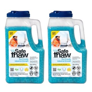 Safe Thaw Industrial Strength Salt Free Traction Ice Melt, 10lb 7oz Jug ...