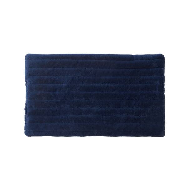 Bearpaw Ribbed Rabbit Fur Bath Rug - Bed Bath & Beyond - 37207688