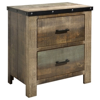 Sembene 2-drawer Nightstand Distressed Multi-Color - Bed Bath & Beyond ...