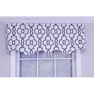 RLF Home Design Crusade Regal Window Valance Color Light Navy - Bed ...