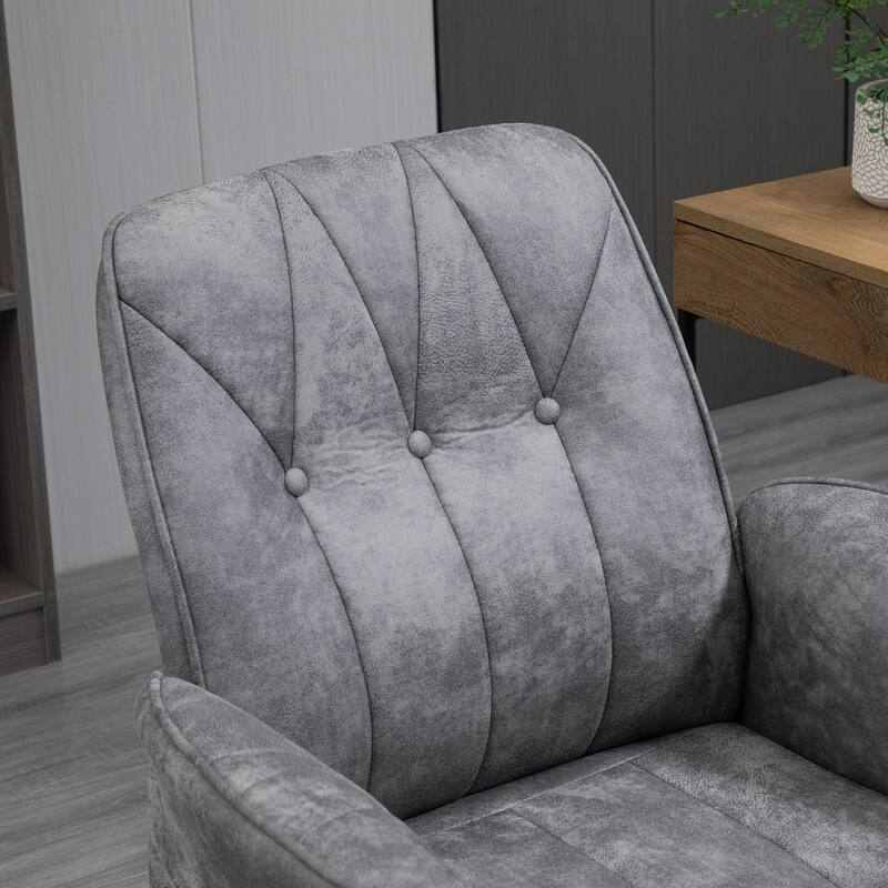 Microfiber Home Office Chair, Height Adjustable Computer Desk Chair ...
