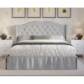 Martha Tufted Upholstered Storage Panel Bed - Bed Bath & Beyond - 37244837