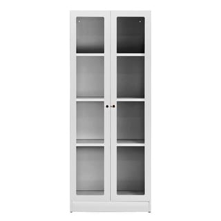 Avice 59-inch White French Door Metal Cabinet - Bed Bath & Beyond ...