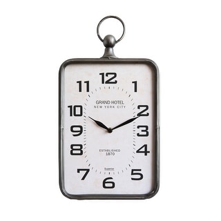 Metal Hanging Wall Clock with Handle - Bed Bath & Beyond - 31273139