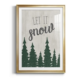 Let It Snow Forest Premium Framed Print - Ready to Hang - Bed Bath ...