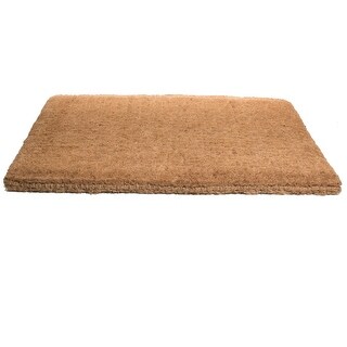30" Brown Rectangular FM2 Plain Mat Basic Coir Door Mat - Bed Bath ...
