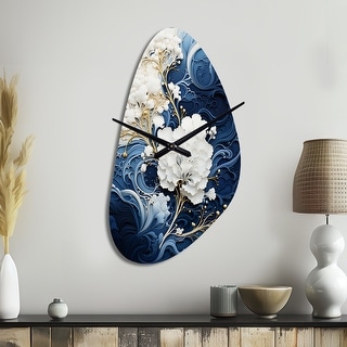 Liquid Ink Spiral III - Abstract Spirals Large Wall Clocks - Modern ...