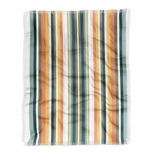 Sheila Wenzel-Ganny Mid Century Stripes Made To Order Throw Blanket ...