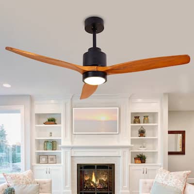 52" Integrated LED Ceiling Fan Lighting - Adjustable Brightness and 6 ...