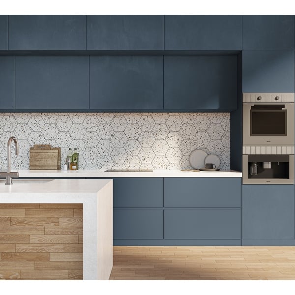 Industry Tile 8x10 Hexagon Spark Mix Porcelain Tile - On Sale - Bed ...