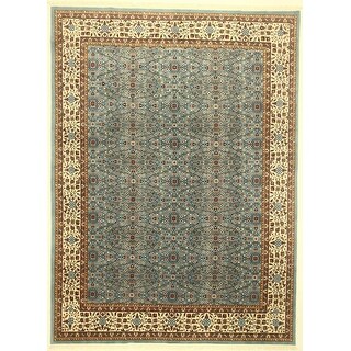 Peacock Light Blue Area Rug - 8' 5'' X 11' 4'' - 8' 5'' X 11' 4'' - Bed ...